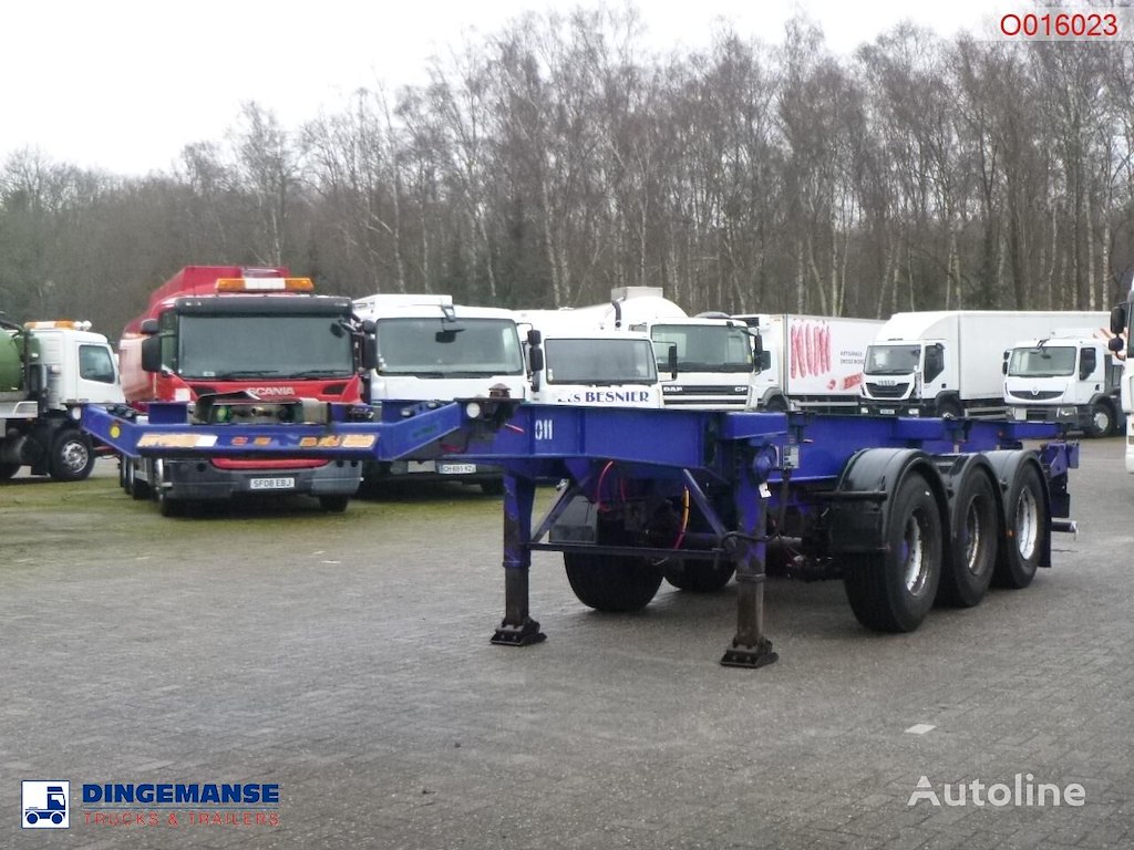 Dennison Container trailer 20-30-40-45 ft poluprikolica za prevoz kontejnera