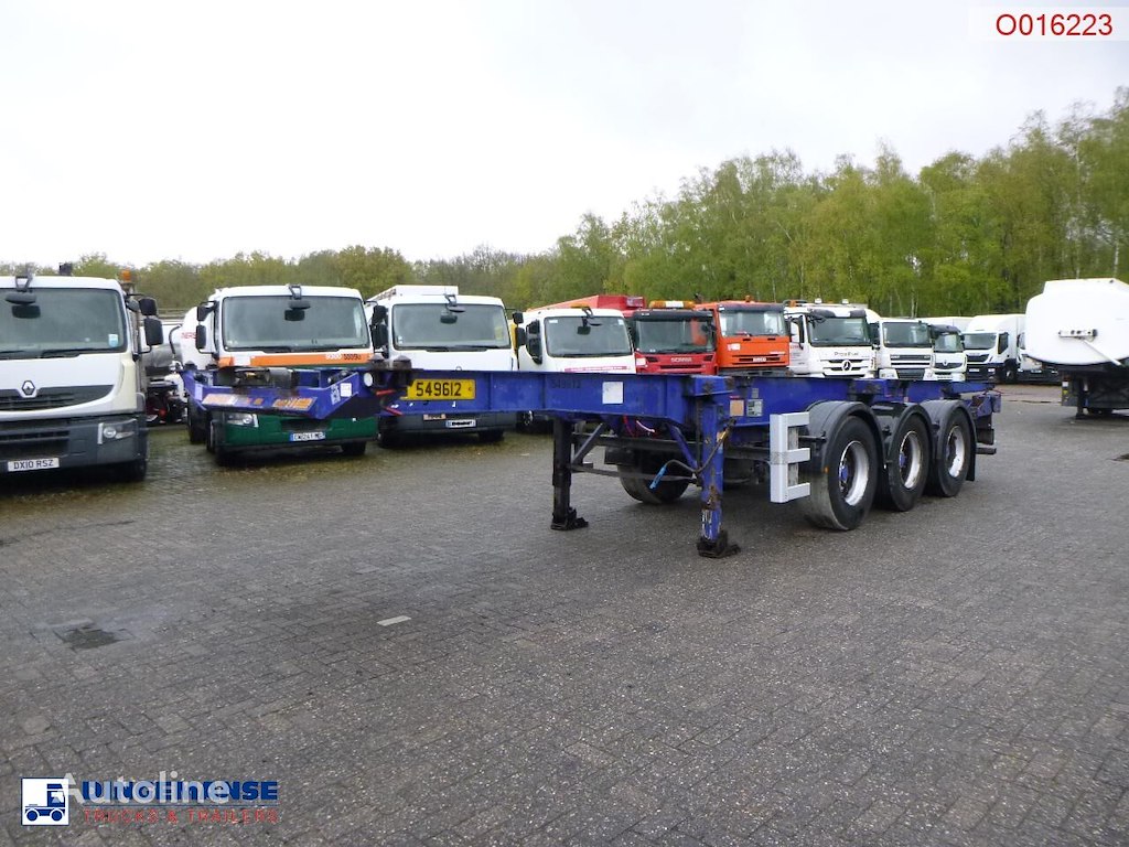 Dennison 3-axle container trailer 20-30-40-45 ft poluprikolica za prevoz kontejnera