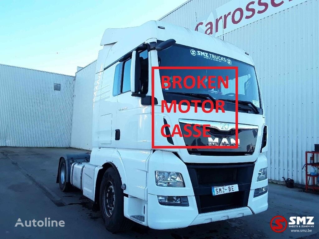 MAN TGX 18.440 broken MOTOR casse tegljač