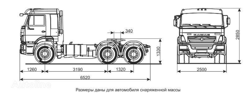 Novi KamAZ Sedelnyy tyagach KAMAZ-65116 (6h4) tegljač