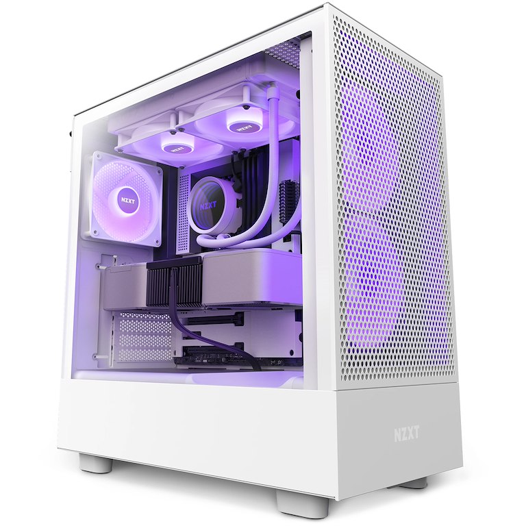 NZXT H5 Flow (CC-H51FW-R1) RGB kućište belo