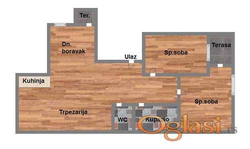 Trosoban - 74m2 - Salajka