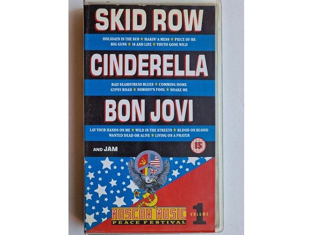 Moscow Music Peace Festival Vol 1 Skid Row Bon Jovi VHS