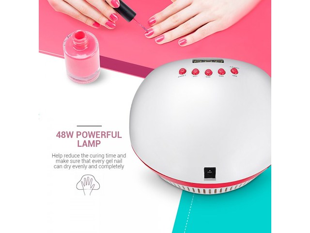 48W Automatska UV LED Lampa za nokte sa lupom