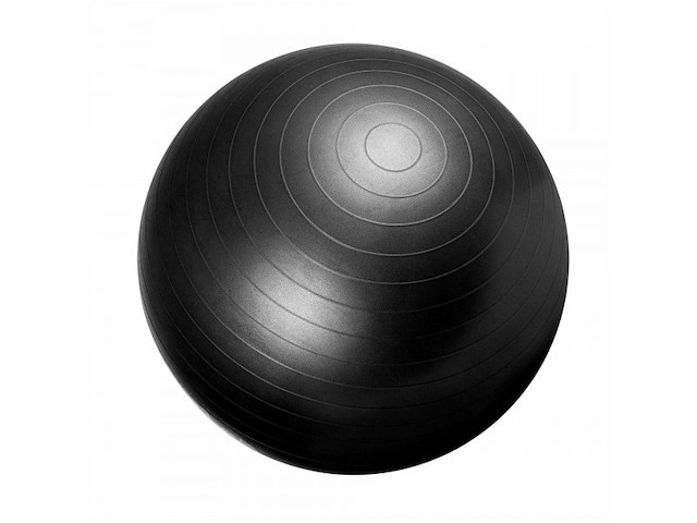 GORILLA SPORTS Lopta za pilates (65 cm / Crna)