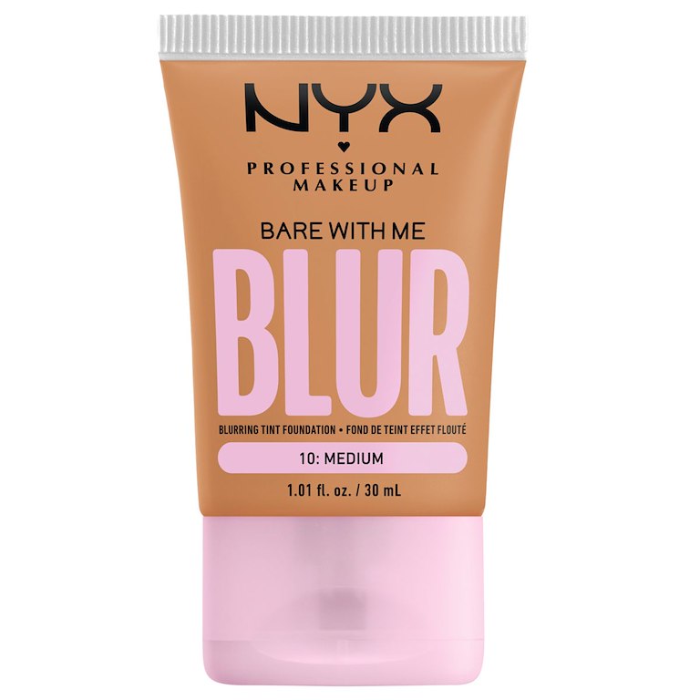 Tečni puder NYX Professional Makeup Bare With Me Blur BWMBT 30ml Medium 10