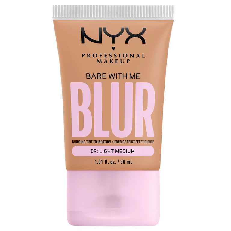 Tečni puder NYX Professional Makeup Bare With Me Blur BWMBT 30ml Light Medium 09