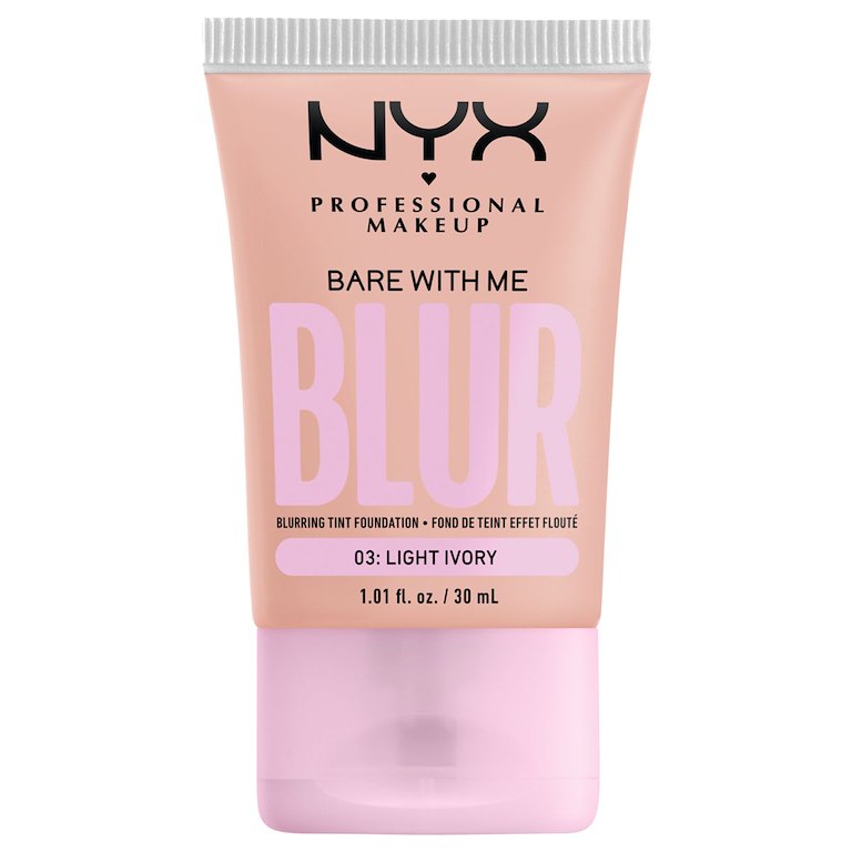 Tečni puder NYX Professional Makeup Bare With Me Blur BWMBT 30ml Light Ivory 03