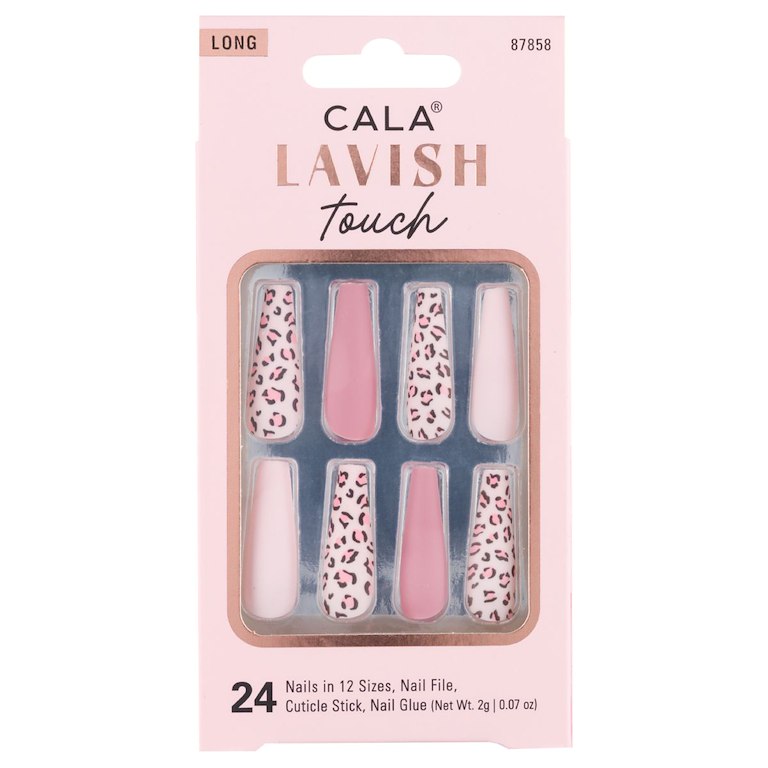 Set press on tipsi CALA Pink Cheetah