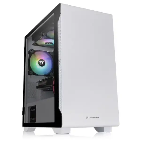 KUĆIŠTE THERMALTAKE S100 TG SNOW/WHITE/WIN/SPCC/TEMPERED GLASS*1/120MM/BEZ PSU