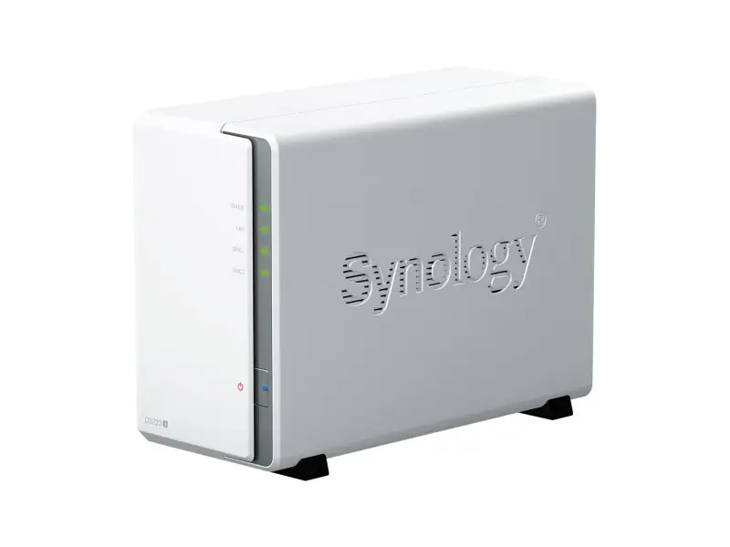 SYNOLOGY NAS DS223J, TOWER, 2-BAYS 3.5 SATA HDD/SSD, CPU 4-CORE 1.7 GHZ, 1 GB DDR4, LAN, USB