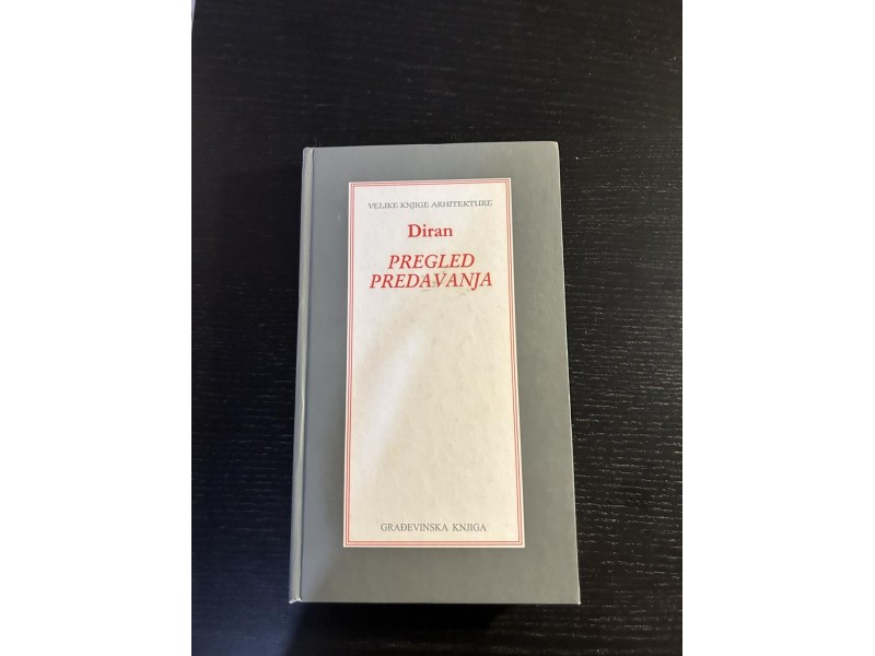 Diran Pregled predavanja