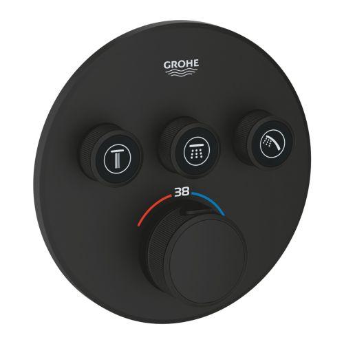 Grohtherm Smartcontrol Termostatski mešač sa tri funkcije PHANTOM BLACK 29508KF0