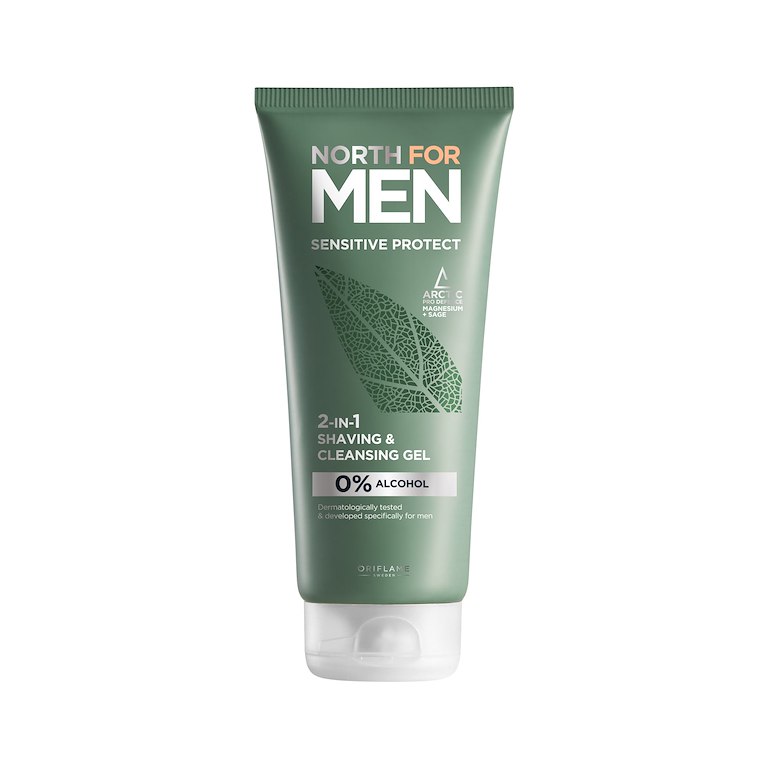 NORTH FOR MEN
North For Men Sensitive Protect 2u1 gel za brijanje i čišćenje