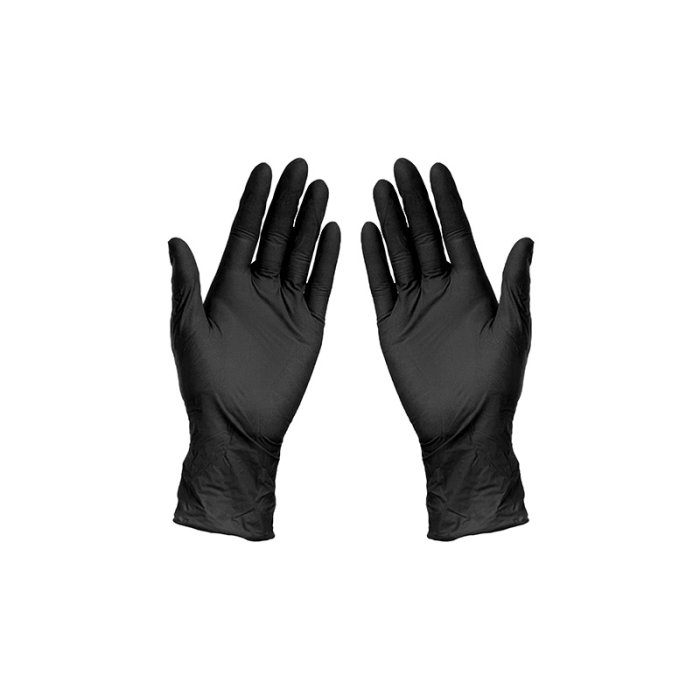 Jednokratne zaštitne nitrilne rukavice M - crne 1/100