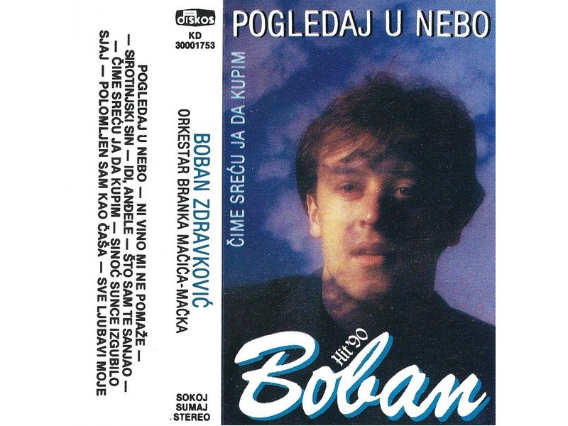 BOBAN ZDRAVKOVIC - POGLEDAJ U NEBO - HIT `90