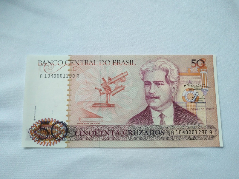 Brazil 50 cruzados,1986 god.UNC,P 210