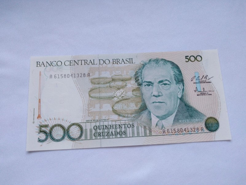 Brazil 500 cruzados,1986 god.UNC,AA,P 212