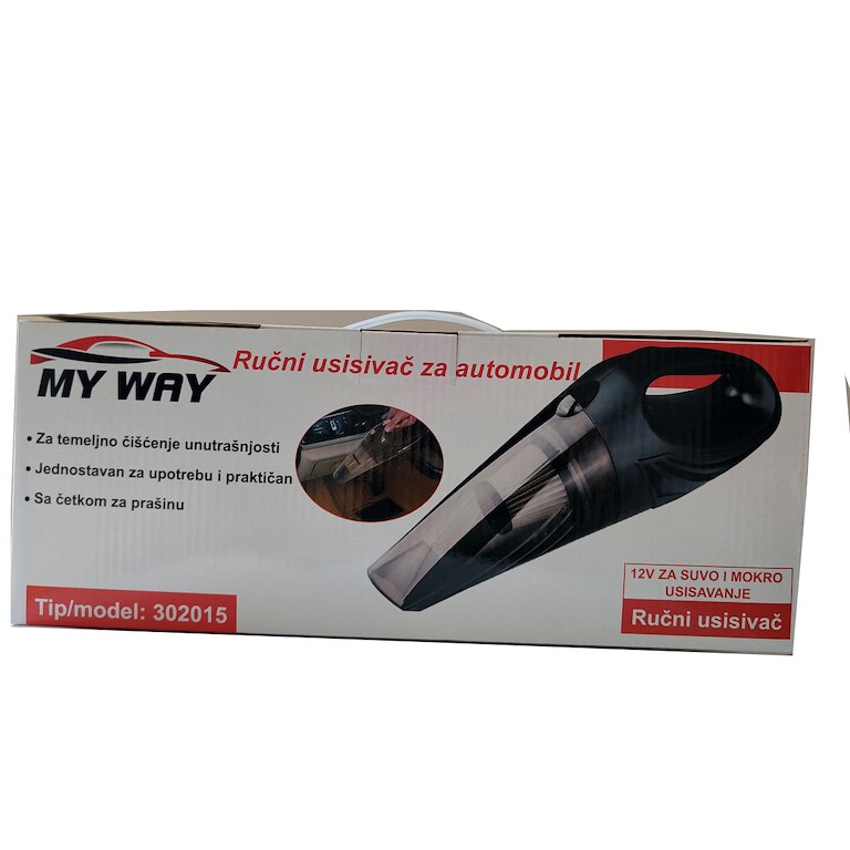 MY WAY - Oprema
RUČNI USISIVAČ ZA AUTO 12V 100W