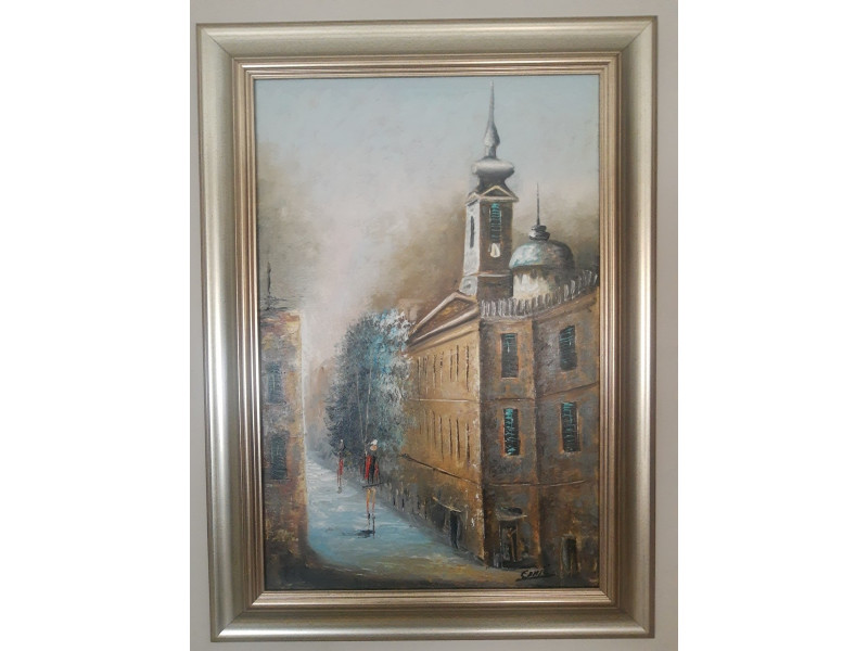 D. Canić:" Svetinja", delyxe uramljeno 52x72 cm.