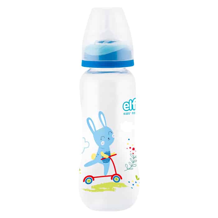 ELFI Plastična flašica – super clear FUN IN THE PARK, 250 ml Zec