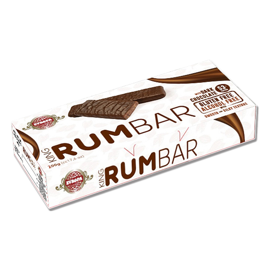 Evropa King rum bar preliven cokoladom 160g