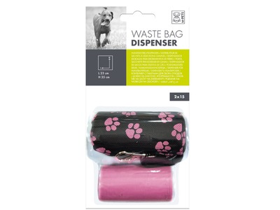 M-PETS Futrola i Hig.Kesice 2x15kom crno-pink