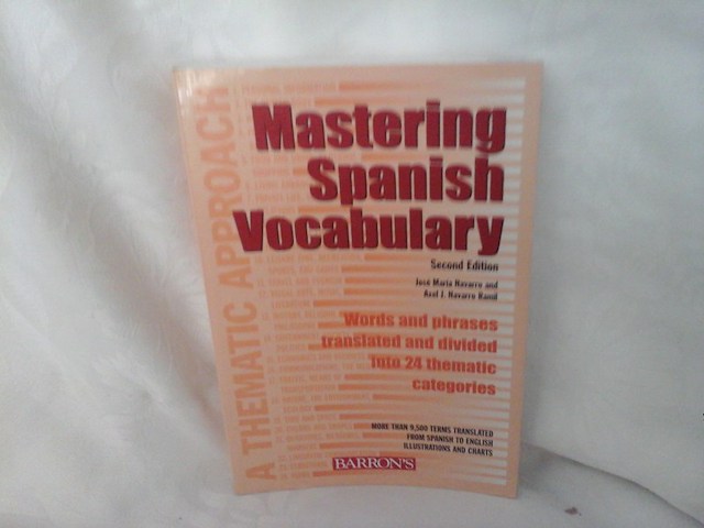 mastering spanish vocabulary špansko engleski rečnik