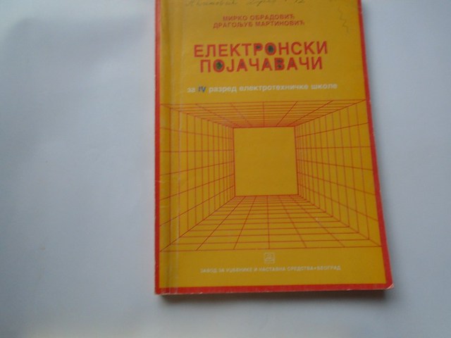 Elektronski pojačavači za 4.r elteh š, M.Obradović