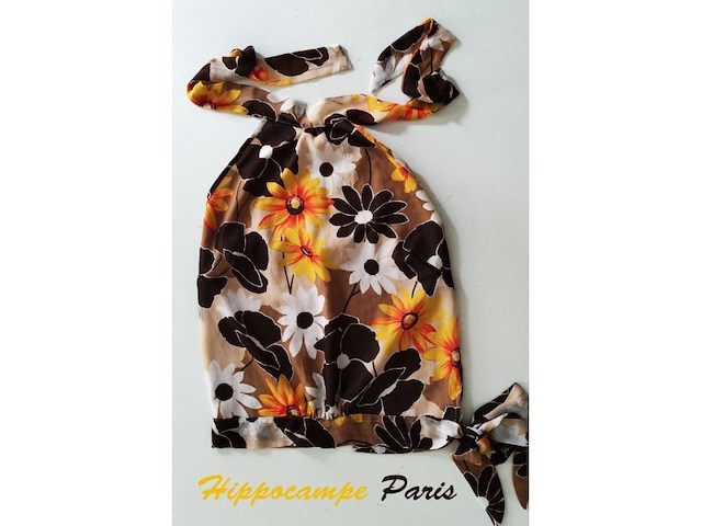 Hippocampe Paris cvetna bluza bez ledja vel.S/M
