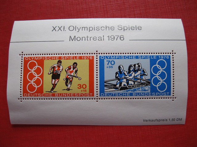 Blok Nemačka-Bundes, OI Montreal 1976, MNH