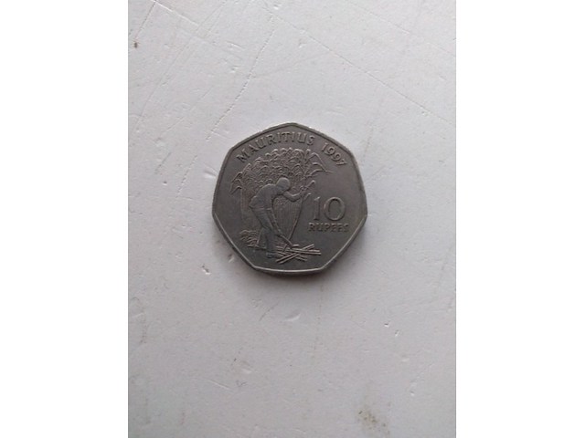 10 rupija Mauricijus, 1997.