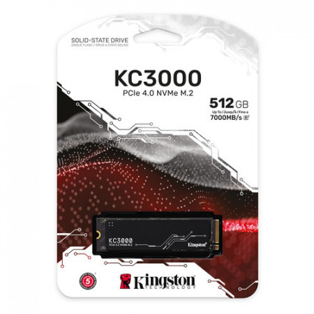 SSD 512 GB KINGSTON SKC3000S/512G, 7000/3900MB/s, PCIe NVMe M.2 2280