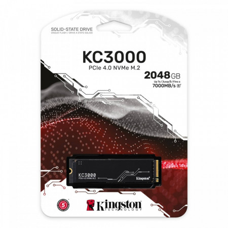 SSD 2TB KINGSTON SKC3000D/2048G, 7000/7000 MB/s, PCIe NVMe Gen4