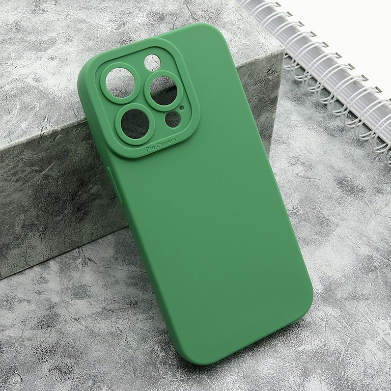 Futrola Silikon Pro Camera za iPhone 15 Pro (6.1) tamno zelena