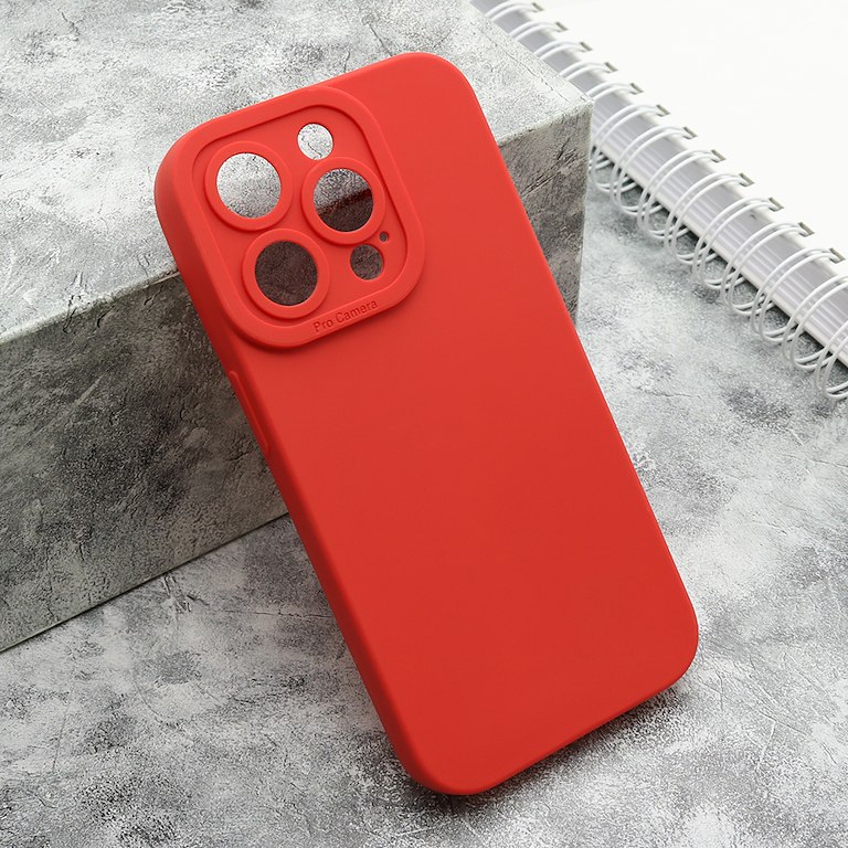 Futrola Silikon Pro Camera za iPhone 15 Pro (6.1) crvena