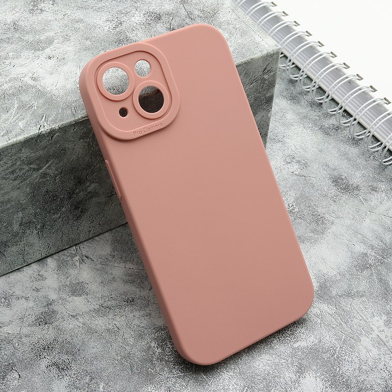 Futrola Silikon Pro Camera za iPhone 15 (6.1) roze