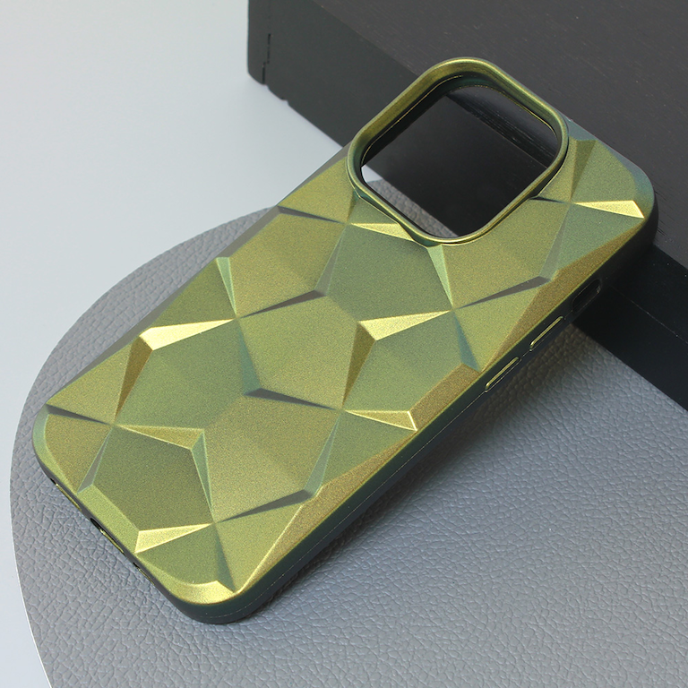 Maska(futrola) Shiny Diamond za iPhone 15 Pro 6.1 maslinasto zelena