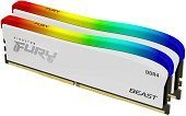 Kingston - DDR4 16GB (2x8GB) 3200MHz [FURY BEAST RGB Special Edition], Non-ECC UDIMM, CL16 1.35V, 288-Pin 1Rx8, Memory kit, w/RGB Heatsink