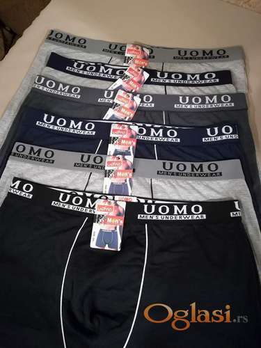 Nove muske pamucne bokserice Uomo u velikom broju 4XL 5XL 6XL Novo