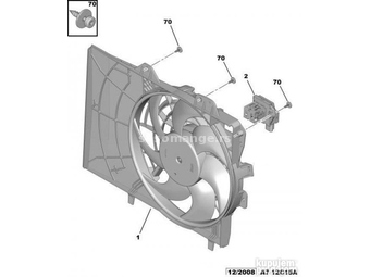 Citroen C5 Reostat Ventilatora Hladnjaka 08- NOVO