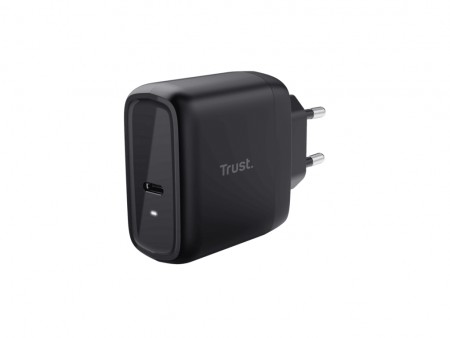 Punjač TRUST Maxo 65W USB-C laptop smartphone tablet 2m USB-C kabel crna