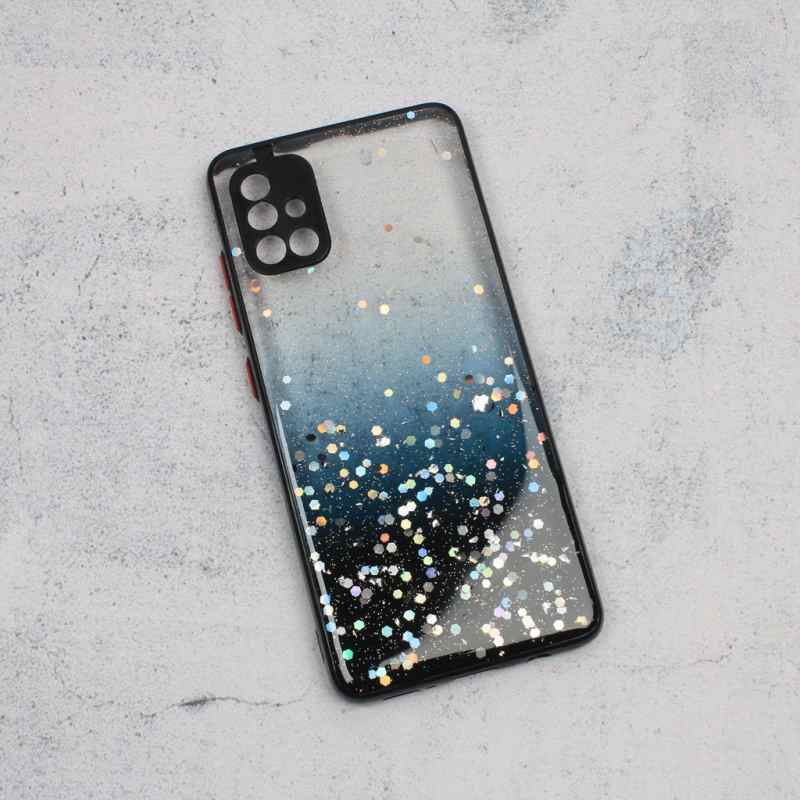 Maska Frame Glitter za Samsung A51 crna