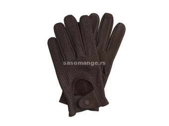 SW Kožne rukavice za vožnju tamno braon sa rupicama veličina xl
