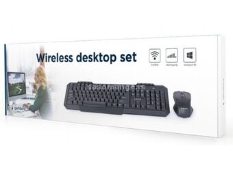 GEMBIRD KBS-WM-02 Gejmerska tastatura US + bezicni mis USB