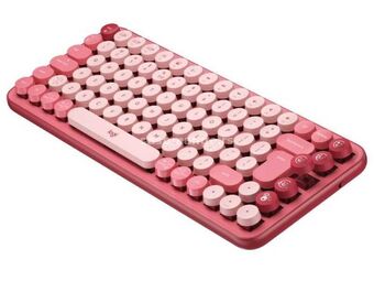 LOGITECH Bežična tastatura Pop Keys with Emoji/ roza