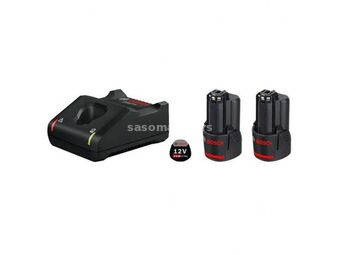 BOSCH set akumulatora 2x GBA 12V 2.0Ah + 1x punjač GAL 12V-40 - (1600A019R8)