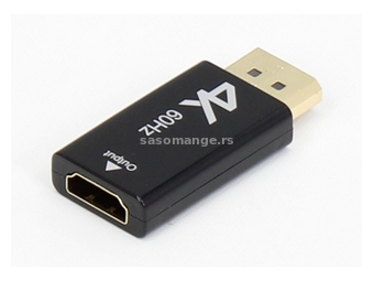 E-GREEN Adapter DisplayPort 1.4 (M) - HDMI 2.0 (F) crni