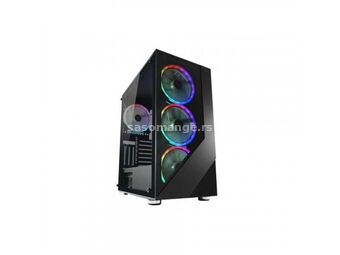 LC POWER MIDI TOWER Gaming 803B-ON Shaded X 2xUSB3.0/1x USB2.0 4xARGB fan 140mm