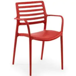 Baštenska stolica LOUISE XL-RED